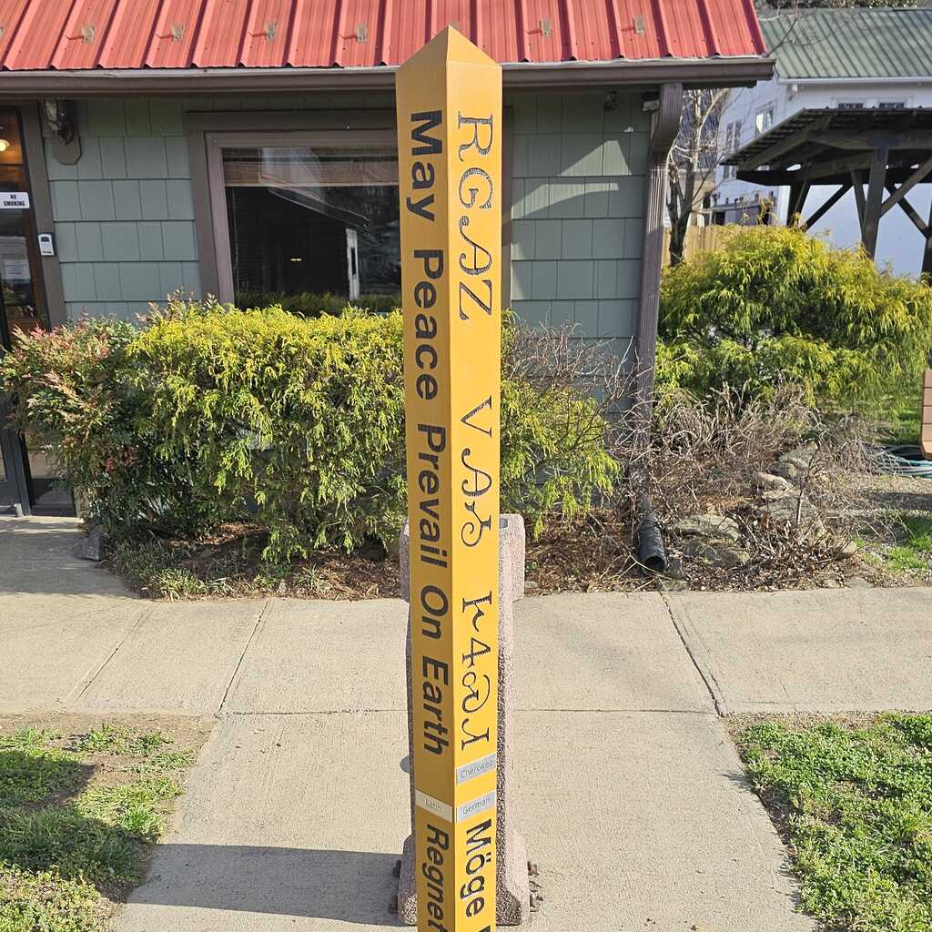Peace Pole Dedication at Hot Springs Welcome Center - Hot Springs NC ...