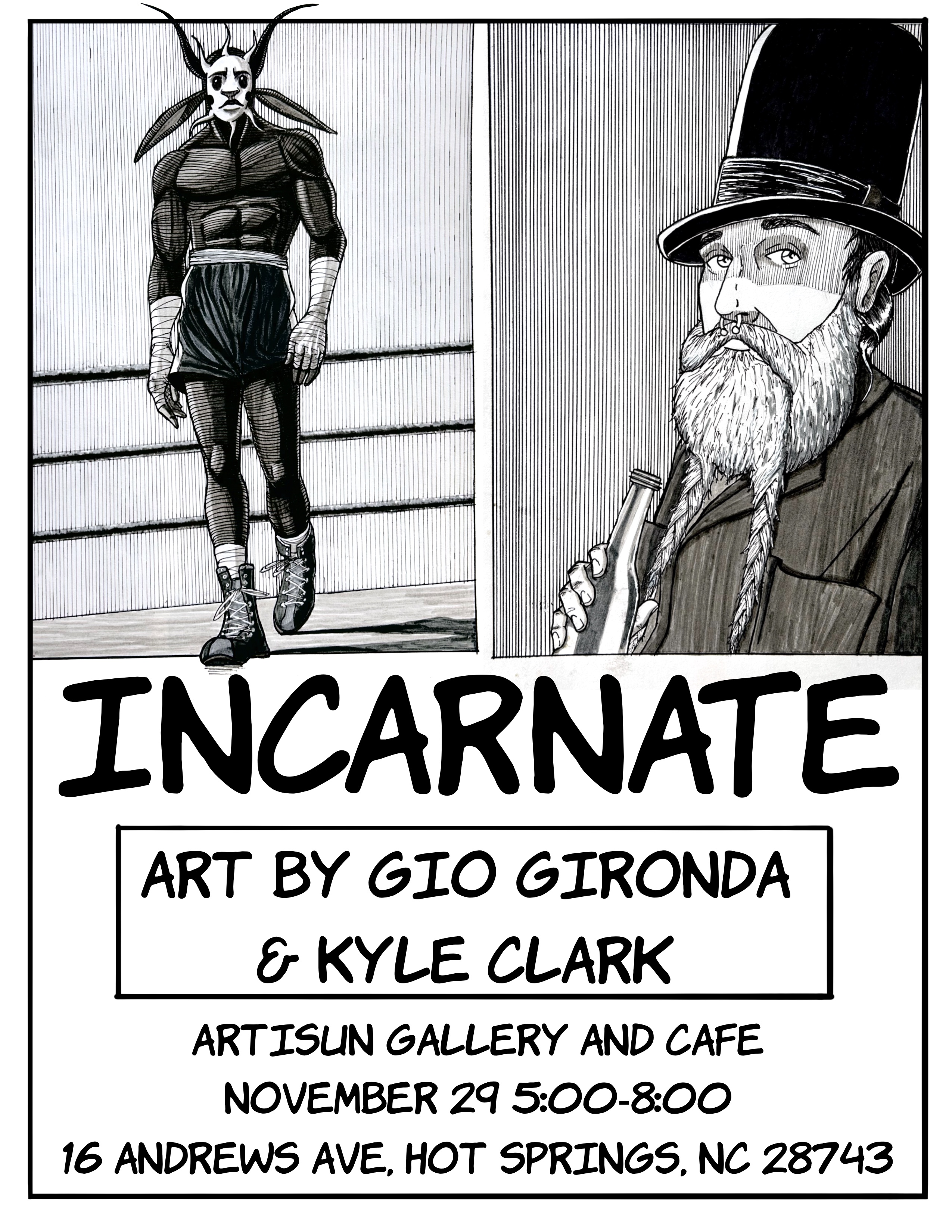 Art Show by Gio Gironda & Kyle Clark at Artisun Gallery - Hot Springs NC Travel & Visitor ...